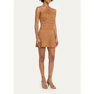 Retrofete Florentina Crochet Halter Dress