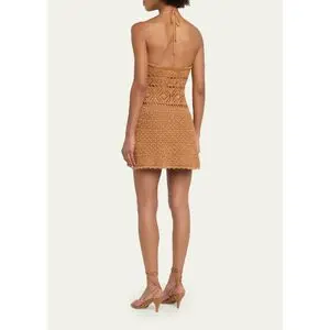 Retrofete Florentina Crochet Halter Dress