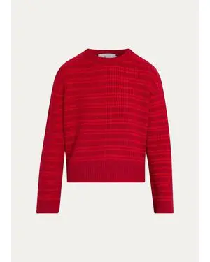 Proenza Schouler White Label Pandora Striped Wool-blend Sweater - Red