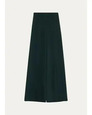 Akris Fellia Silk Georgette Flared Pants