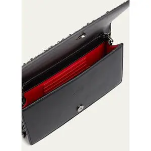 CHRISTIAN LOUBOUTIN Bettina Bead-encrusted Leather Clutch Bag