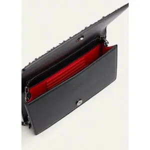 CHRISTIAN LOUBOUTIN Bettina Bead-encrusted Leather Clutch Bag