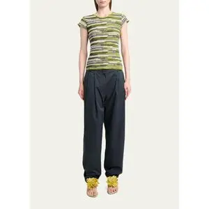 Proenza Schouler White Label Veya Textured Knit Tee
