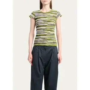 Proenza Schouler White Label Veya Textured Knit Tee