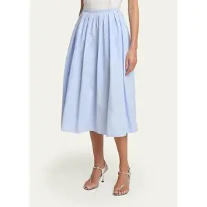 Proenza Schouler White Label Austin A-line Technical Cotton Skirt