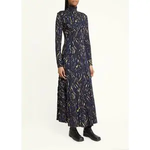 Proenza Schouler White Label Mabel Abstract Jersey Midi Dress