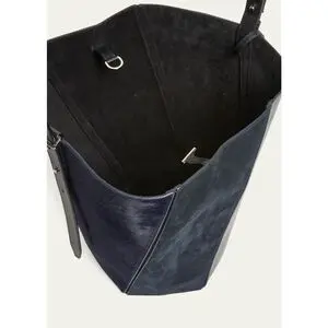 Proenza Schouler Hex Leather & Calf Hair Bucket Bag