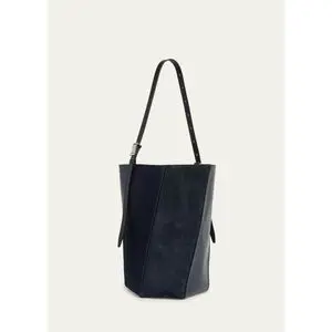 Proenza Schouler Hex Leather & Calf Hair Bucket Bag