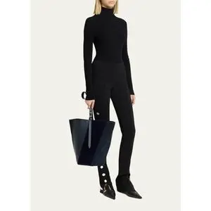 Proenza Schouler Hex Leather & Calf Hair Bucket Bag