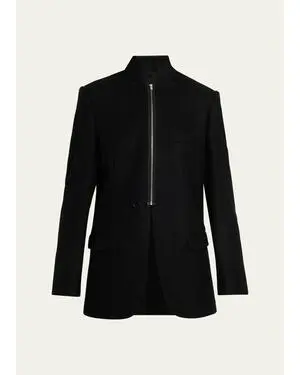 MAISON MARGIELA Zip-front Longline Blazer