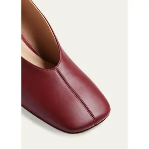 Bottega Veneta 65mm Plonge Calf Leather Pumps - Flame