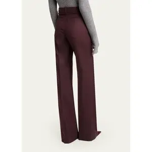 Victoria Beckham Alina Front-pocket Straight-leg Trousers