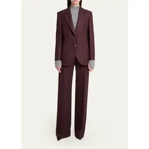 Victoria Beckham Alina Front-pocket Straight-leg Trousers