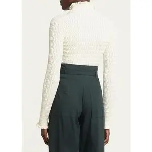 Proenza Schouler White Label Juniper Textured High-neck Sweater