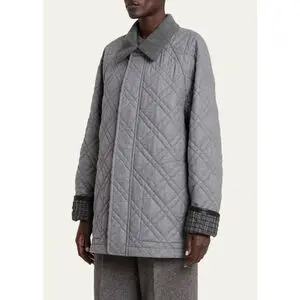 Gabriela Hearst Clarence Quilted Wool-cashmere Barn Jacket