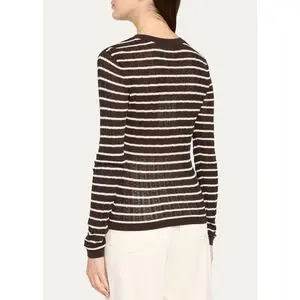 FRAME The Pointelle Striped Sweater
