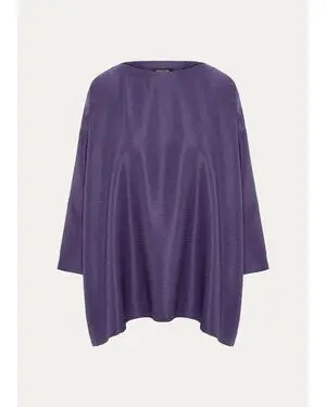 Eskandar Wide A-line Scoop Neck Top Long Length