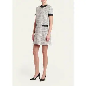 Valentino Garavani Tweed Mini Dress - Vanilla