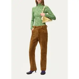 Loewe Mock Turtleneck Floral Top