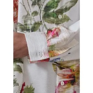 Eskandar Wide A-line Shirt With Collar Long Plus Length