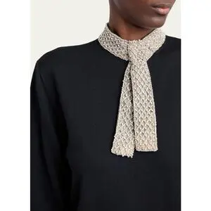Valentino Garavani Crystal Neck-scarf Wool Sweater