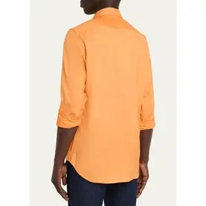 Kiton Cashmere Pocket Snap-placket Shirt