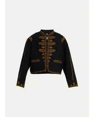 Isabel Marant Étoile Emalia Embroidered Military-style Jacket