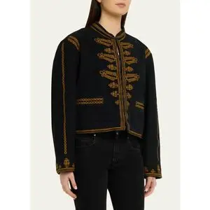 Isabel Marant Étoile Emalia Embroidered Military-style Jacket