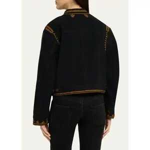 Isabel Marant Étoile Emalia Embroidered Military-style Jacket