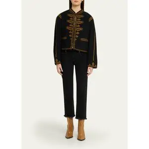 Isabel Marant Étoile Emalia Embroidered Military-style Jacket