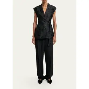 Proenza Schouler Cindle Chrysanthemum Jacquard Vest