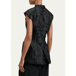 Proenza Schouler Cindle Chrysanthemum Jacquard Vest