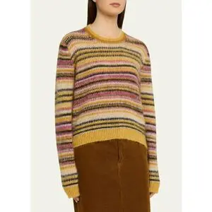 Isabel Marant Étoile Morine Striped Mohair-blend Sweater