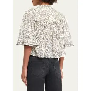 Isabel Marant Étoile Douna Polka-dot Blouse