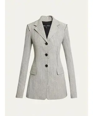 Proenza Schouler Lorenza Deconstructed Static Suiting Jacket