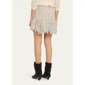 Isabel Marant Étoile Daneen Polka Dot Voile Mini Skirt