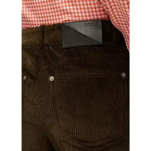 Loewe Mid-rise Corduroy Straight-leg Trousers