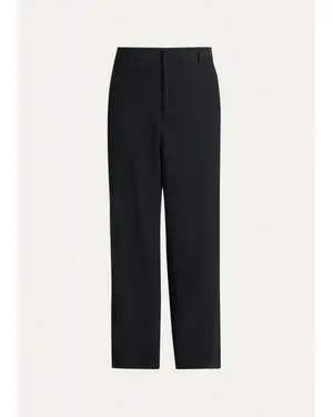 Giorgio Armani Seersucker Wide-leg Trousers