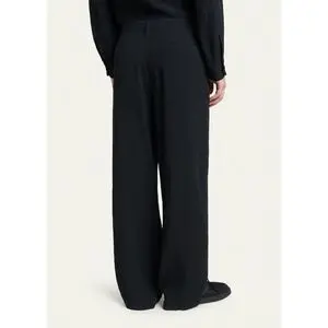 Giorgio Armani Seersucker Wide-leg Trousers