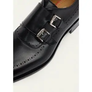CHRISTIAN LOUBOUTIN Sartok Leather Double-monk Strap Loafers