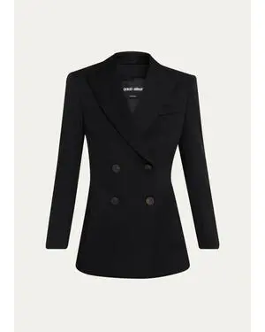 Giorgio Armani Double-breasted Slim Wool Blazer
