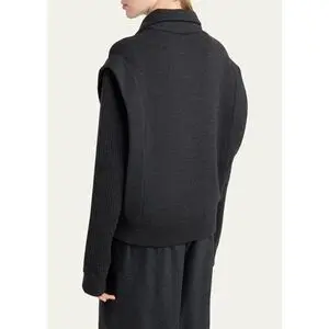 Giorgio Armani Zip-front Knit Blouson Jacket