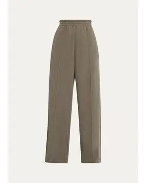 Brunello Cucinelli Cotton Pintuck Straight-leg Travel Pants