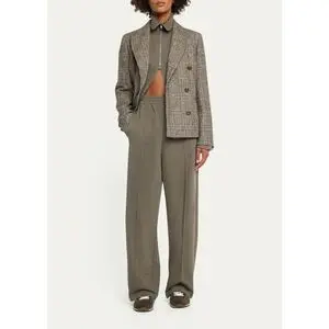 Brunello Cucinelli Cotton Pintuck Straight-leg Travel Pants
