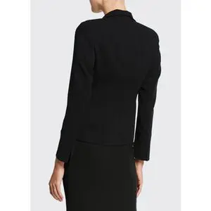 Akris Ocelia Slit Crepe Jacket