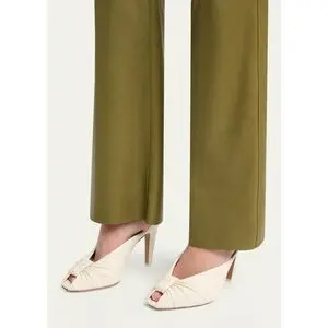 Chloé 95mm Suzie Knotted Leather Mules