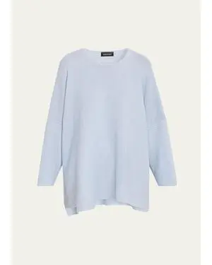 Eskandar Linen-cotton Bateau Neck Sweater Mid Plus Length - Bridgerton