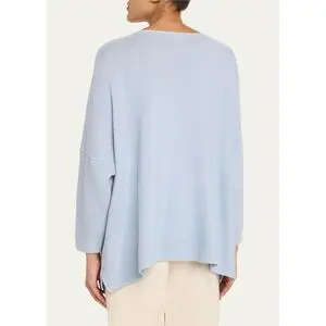 Eskandar Linen-cotton Bateau Neck Sweater Mid Plus Length