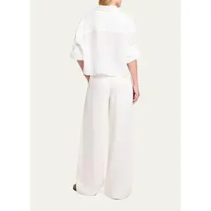 TWP Hudson St Pants In Coated Viscose Linen