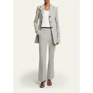 Proenza Schouler Lorenza Static Suiting Flare Pants